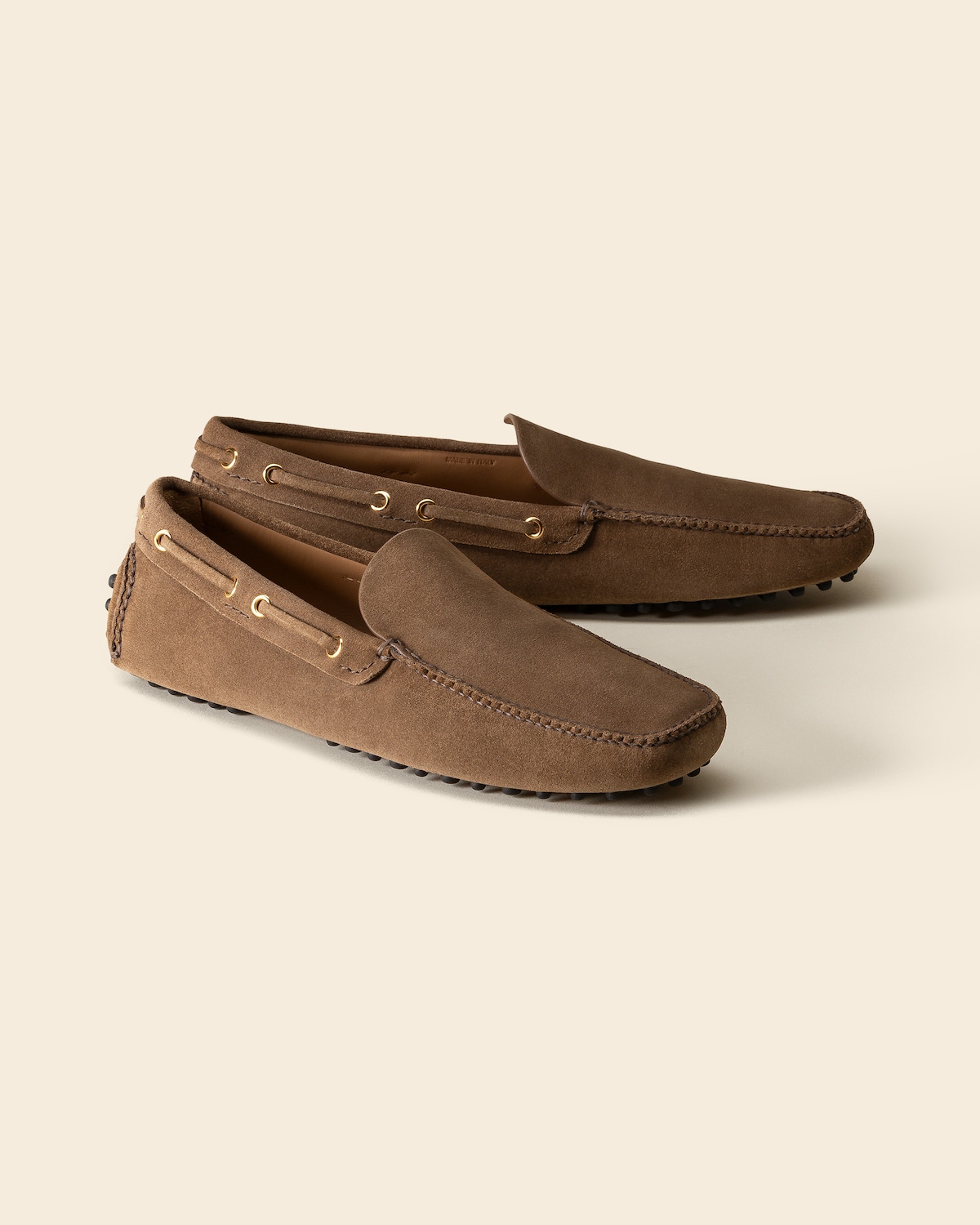 Suede driving shoes