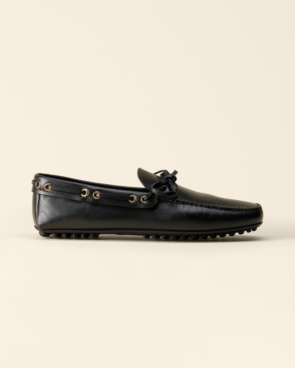 Polished calfskin driving shoes